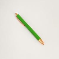 China Press Type Business Office Pen Metal Ballpoint Pen With Spray Adhesive Process for sale