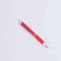 China Luxury Matte Aluminum Barrel Ball Pen Press Type Ballpoint Pen for sale