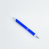 China Luxury Matte Aluminum Barrel Ball Pen Press Type Ballpoint Pen for sale