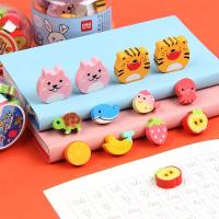 China Barreled Cute Cartoon Marine Animal Fruit Style Small Eraser For Kids Prizes for sale