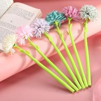 China Creative Silicone Colorful Meganium Neutral Pen Plastic 0.5mm Gel Pen for sale