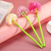 China Creative Silicone Colorful Meganium Neutral Pen Plastic 0.5mm Gel Pen for sale