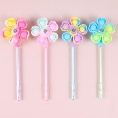 China Unique Windmill Design Gel Pen 0.5mm Plastic Students Gift Pen for sale
