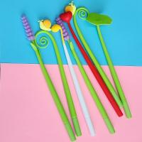 China Cartoon Interesting Plants Animals Silicone Neutral Pen Swinging Signature Pen for sale