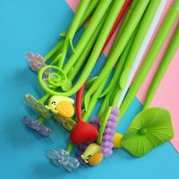 China Cartoon Interesting Plants Animals Silicone Neutral Pen Swinging Signature Pen for sale