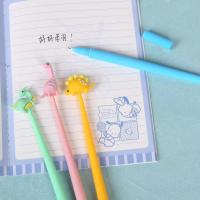 China Cartoon Dinosaur Neutral Pen Silicone Cute Personalized Promotion Gel Pen for sale