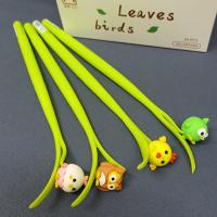 China Colorful Soft Rubber Little Bird Gel Pens Wobble Neutral Pen for Gifts Prizes for sale