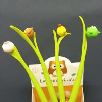 China Colorful Soft Rubber Little Bird Gel Pens Wobble Neutral Pen for Gifts Prizes for sale