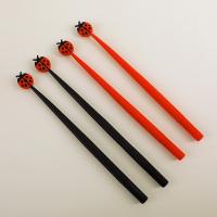 China Hot Sale Seven-spotted Ladybug Silicone Gel Pens for School Office for sale