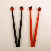 China Hot Sale Seven-spotted Ladybug Silicone Gel Pens for School Office for sale