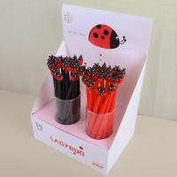 China Hot Sale Seven-spotted Ladybug Silicone Gel Pens for School Office for sale