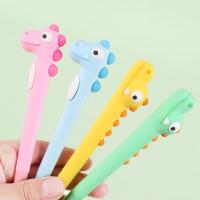 China Unique Design Cartoon Crocodile Dinosaur Silicone Gel Pens for Kids for sale