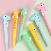 China Unique Design Cartoon Crocodile Dinosaur Silicone Gel Pens for Kids for sale