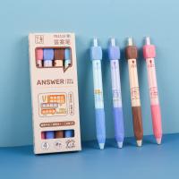 China ST Valve Turning Answer Neutral Exam Writing Pen Soft Rubber Sheath Gel Pen for sale