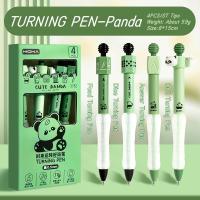 China Creative Panda Rotating Gel Pen 0.5mm ST Tips Soft Grip Neutral Pen for sale