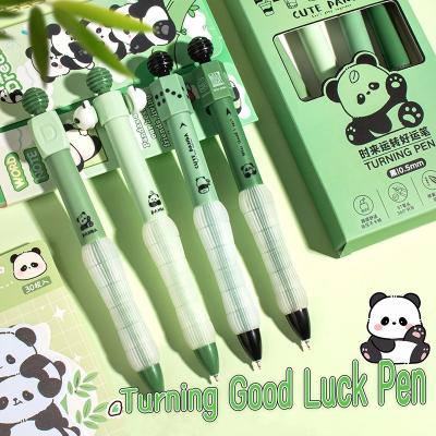 China Creative Panda Rotating Gel Pen 0.5mm ST Tips Soft Grip Neutral Pen for sale
