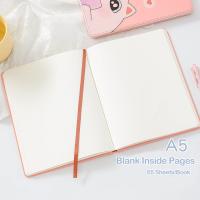 China Cute Cartoon Hardcover Notebook A5 Blank Inside Pages Journal Diary For Students for sale