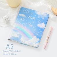 China Cute Cartoon Hardcover Notebook A5 Blank Inside Pages Journal Diary For Students for sale