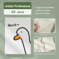 China Cute Cartoon Kids Like Notebook A5 / A6 PU Leather Waterproof Journal for School Office for sale