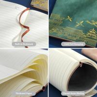 China High End Chinese Style Gold Foil Stamping Notebook A5 Multiple Colors Cover Journal for sale