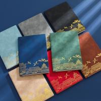 China High End Chinese Style Gold Foil Stamping Notebook A5 Multiple Colors Cover Journal for sale
