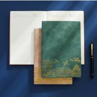China High End Chinese Style Gold Foil Stamping Notebook A5 Multiple Colors Cover Journal for sale