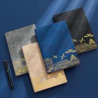 China High End Chinese Style Gold Foil Stamping Notebook A5 Multiple Colors Cover Journal for sale