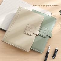 China High End PU Leather Notebook Journal Set With Match Pen Brass Bookmarks for sale