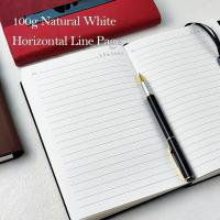 China Promotion Three Fold Splicing Notebook With Natural White Horizontal Line Page for sale