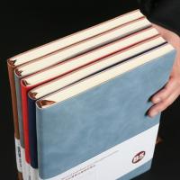 China Customizable A5 A6 B5 Velvet PU Leather Cover Notebook for Business Gifts School Supplies for sale