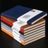 China Customizable A5 A6 B5 Velvet PU Leather Cover Notebook for Business Gifts School Supplies for sale