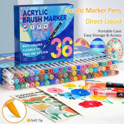 China Colorful Painting Pens Students Direct Liquid Acrylic Marker Pen for sale
