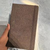 China Sustainable Office Essential Coffee Ground Notebook With Embossing Logo for sale