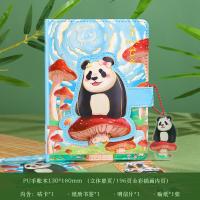 China Kawaii Panda Notebook Gift Box Journal Set With Notebook Pen Handheld Fan Thermos for sale