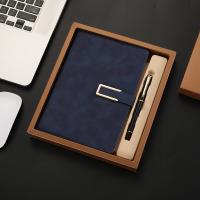China Customizable Versatile PU Leather Metal Clasp Notebook Gift Set for Business Office for sale