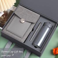 China 3D Color Clasp Customization Notebook Multi-Pocket Design Gift Box Pen Thermos Set for sale