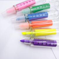 China Fun Syringe-Shaped Highlighter Set Creative Marker Pen for Kids for sale