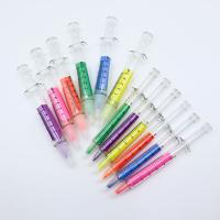 China Fun Syringe-Shaped Highlighter Set Creative Marker Pen for Kids for sale