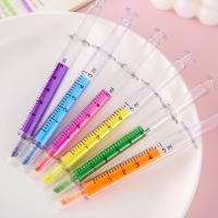 China Fun Syringe-Shaped Highlighter Set Creative Marker Pen for Kids for sale