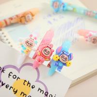 China Cartoon Cute Stationery Labubu Kitty Pressing Erasable Gel Ink Pens for sale