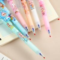 China Cartoon Cute Stationery Labubu Kitty Pressing Erasable Gel Ink Pens for sale