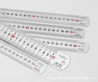 China Stainless Steel Ruler Thickened Double-sided Scale Durable Wear Resistant Ruler for sale