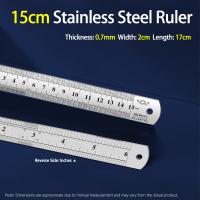China Stainless Steel Ruler Thickened Double-sided Scale Durable Wear Resistant Ruler for sale