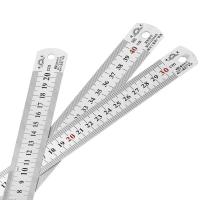 China Stainless Steel Ruler Thickened Double-sided Scale Durable Wear Resistant Ruler for sale