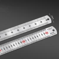 China Stainless Steel Ruler Thickened Double-sided Scale Durable Wear Resistant Ruler for sale