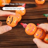 China Halloween Creative Pumpkin Highlighter Pen Splicing 5-color Festival Gifts for sale