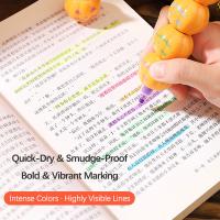 China Halloween Creative Pumpkin Highlighter Pen Splicing 5-color Festival Gifts for sale