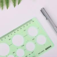 China Multi-template Circle Drawing Ruler High Clarity PS Various Sizes Efficient Drafting Tool for sale