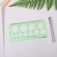 China Multi-template Circle Drawing Ruler High Clarity PS Various Sizes Efficient Drafting Tool for sale