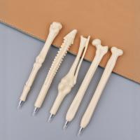 China Creative Bone-shaped Ballpoint Pen 5 Styles Halloween Fun Gift Pen for sale